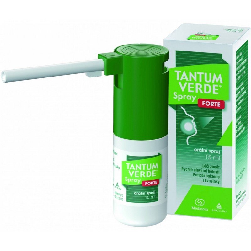 Tantum Verde Spray Forte orm.spr.15 ml 0.30% - EU Pharmacy Shop