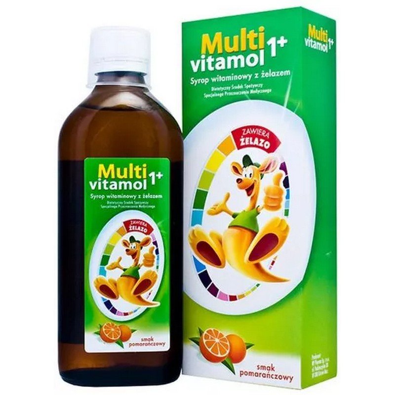 Multivitamol 1 +, vitamin syrup with Iron 500 ml - EU Pharmacy Shop