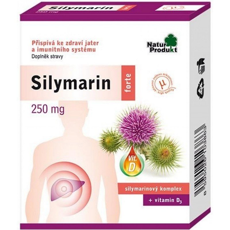 Silymarin Forte 250 mg + Vitamin D 40 Tabletten – EU-Apotheke