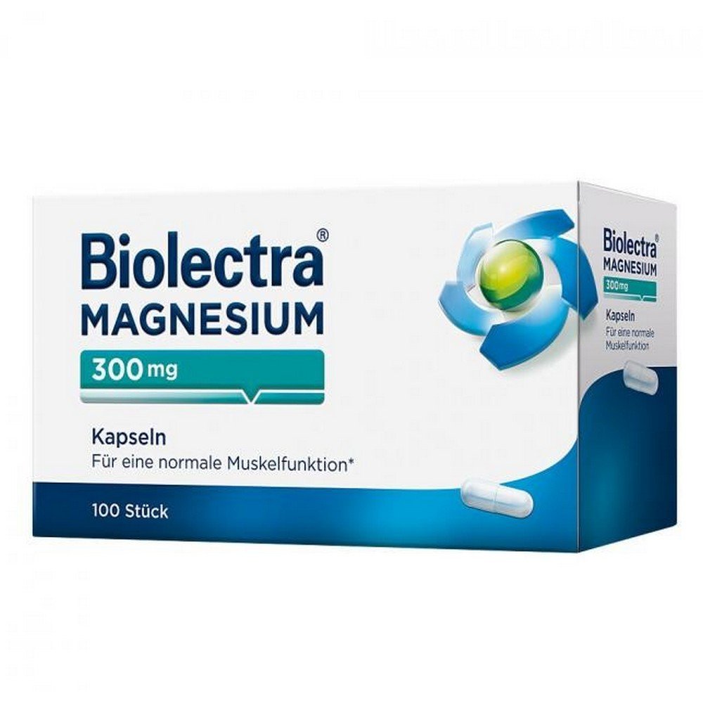 BIOLECTRA Magnesium 300 mg Capsules, 100 pcs - Eupharmacy Shop