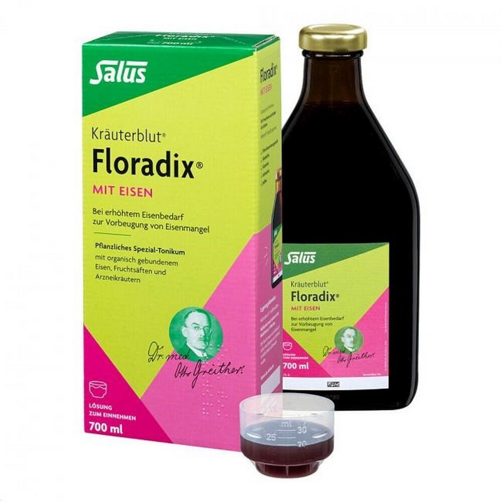 FLORADIX z roztworem doustnym żelaza 700 ml, FLORADIX mit Eisen Lösung ...