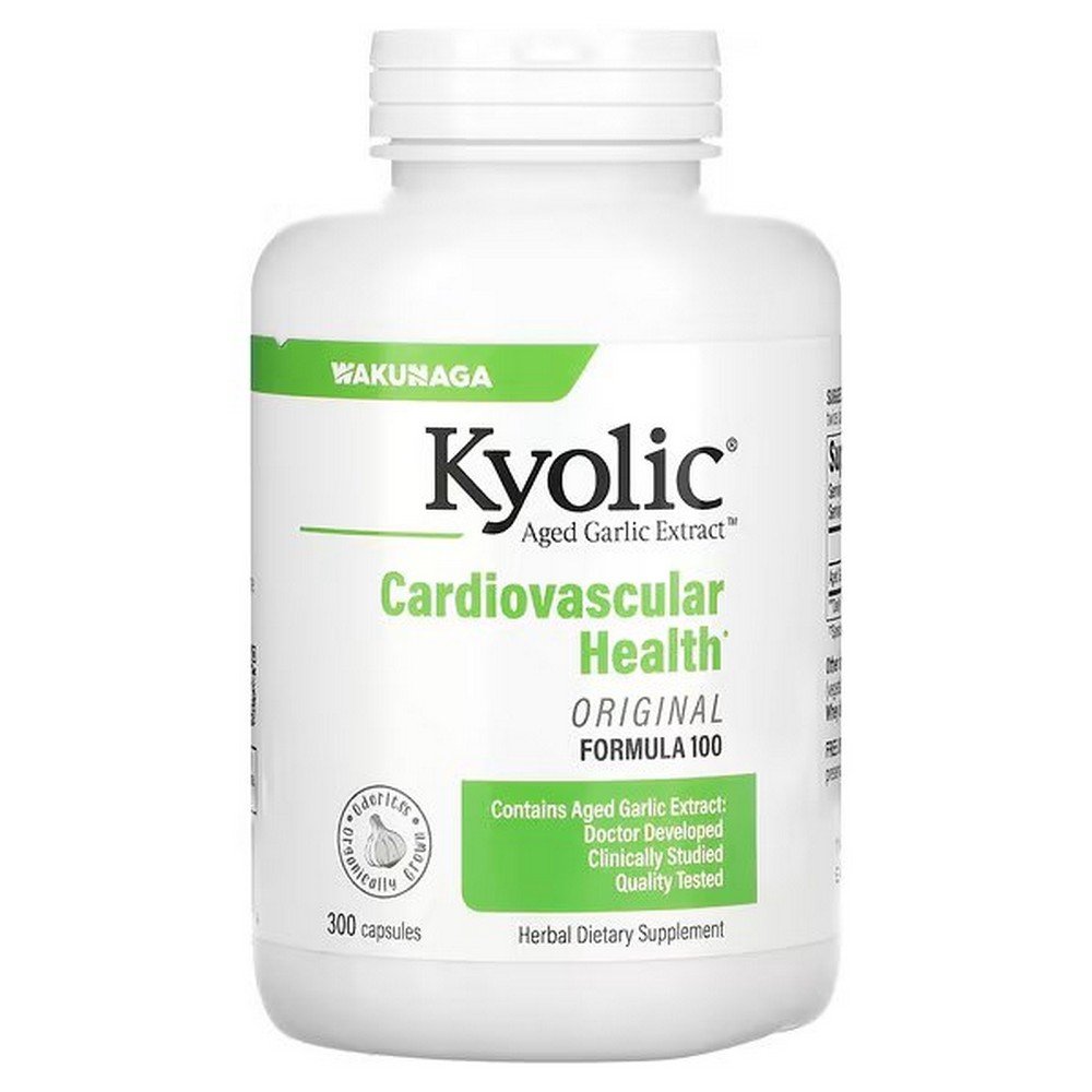Kyolic, Aged Garlic Extract, Cardiovascular, Formula 100, 300 Capsules ...