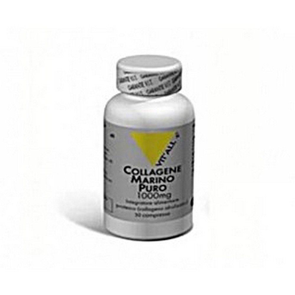 Vitall + Pure Marine Collagen 1000mg 30 tablets, Collagène Marin Pur 1000mg 30 comprimés ...