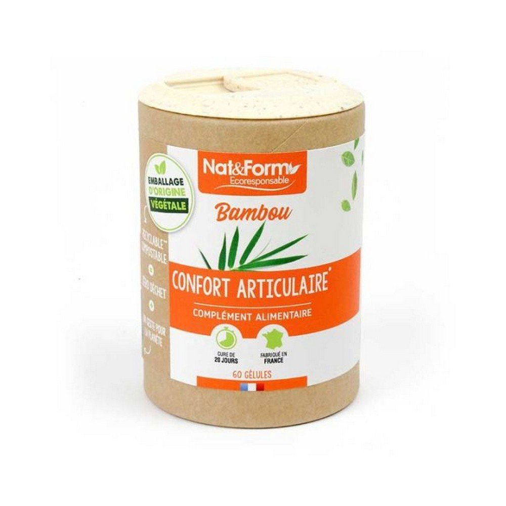 Nat & Form Bamboo Tabashir 60 Eco Capsules, Tabashir Bambou 60 Gélules ...