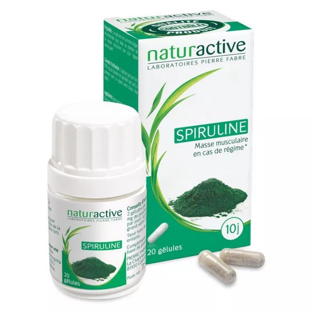 NATURACTIVE Spirulina 60 capsules, Spiruline 60 gélules - Eupharmacy Shop