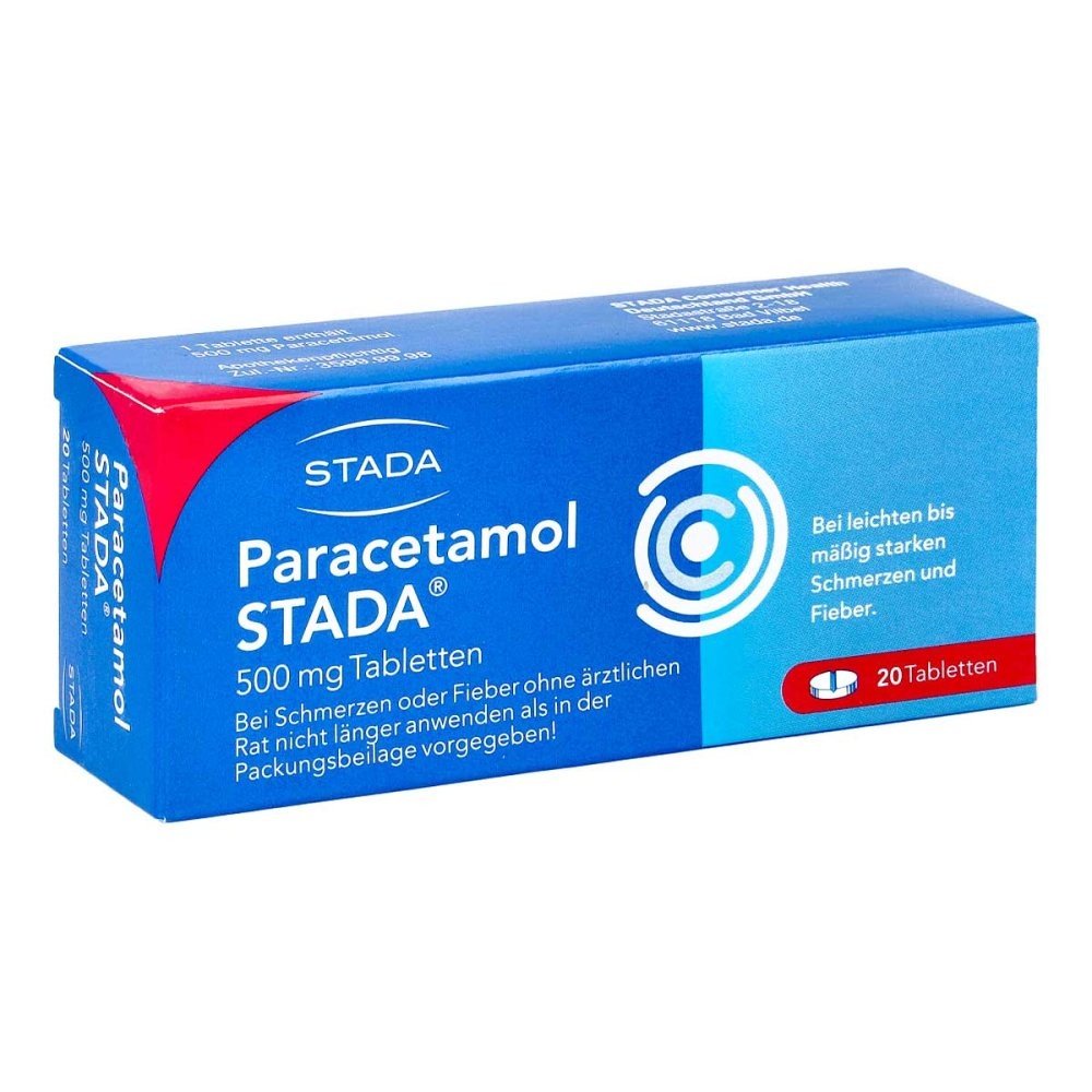 Paracetamol STADA 500mg tablets (20 pieces),Paracetamol STADA 500mg ...